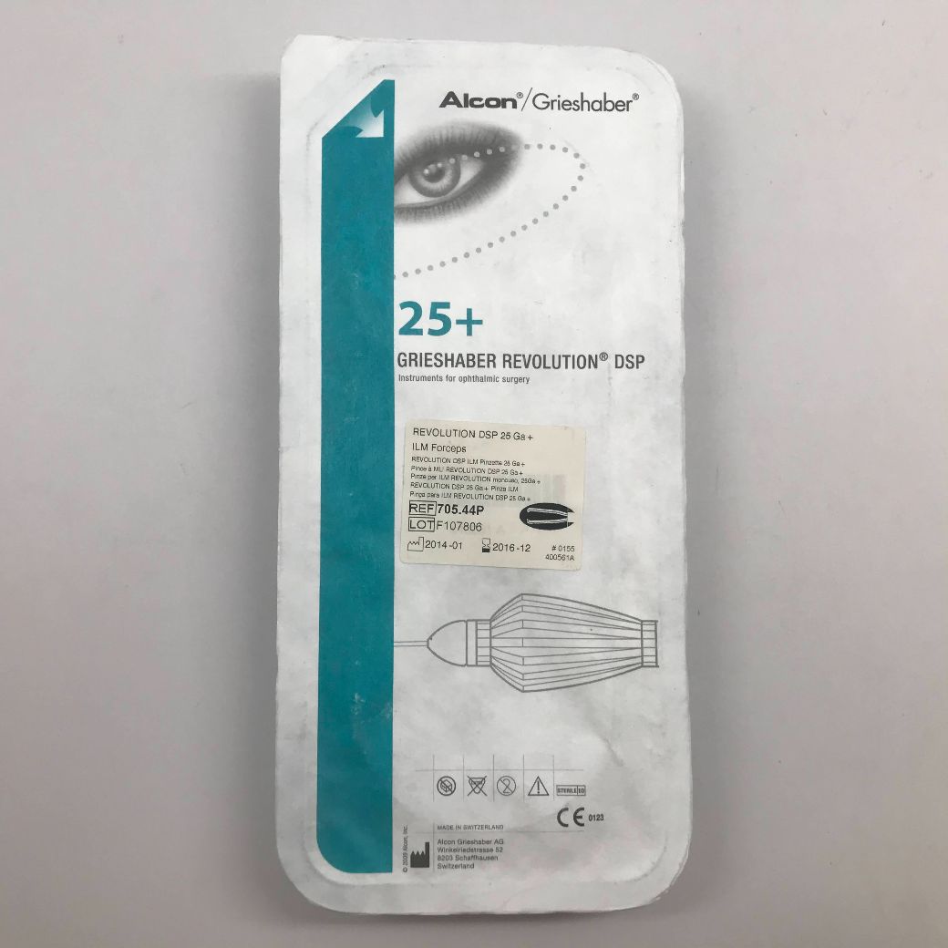ALCON 705.44P Grieshaber Revolution DSP 25Ga+ ILM Forceps (X) – GB TECH USA