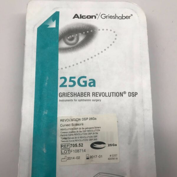 ALCON 705.52 Grieshaber Revolution DSP 25Ga Curved Scissors (X) – GB ...