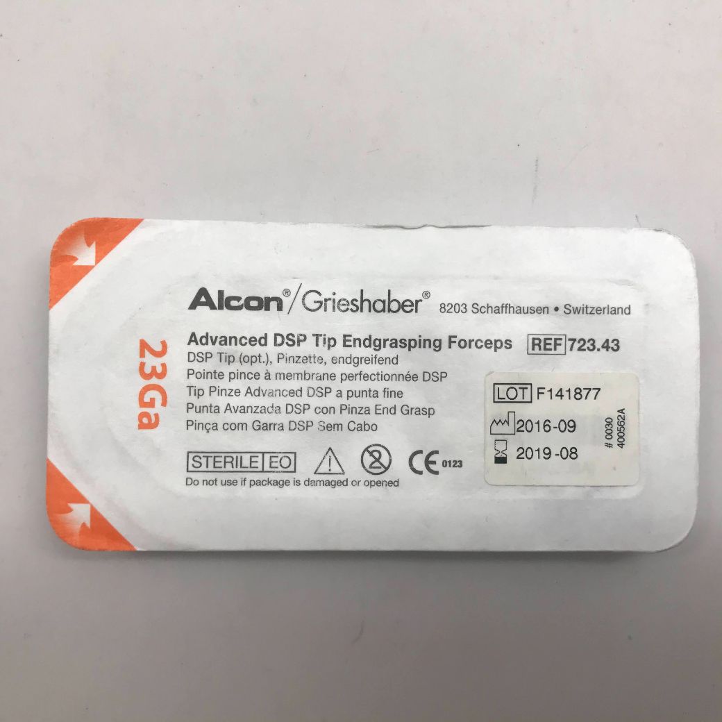 ALCON 723.43 Grieshaber Advanced DSP TIP Endgrasping Forceps, 23Ga (X ...