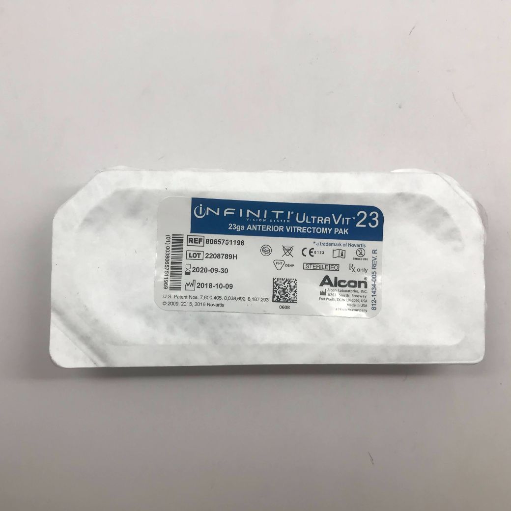 ALCON 8065751196 Infinti UltraVit 23Ga Anterior Vitrectomy Pak (X) - GB ...