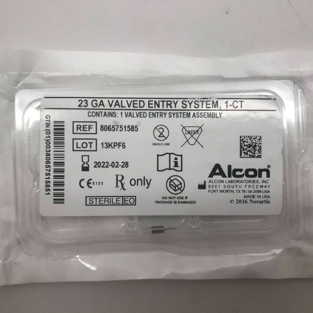 ALCON 8065751585 23GA Valved Entry System, 1-CT (X) - GB TECH USA