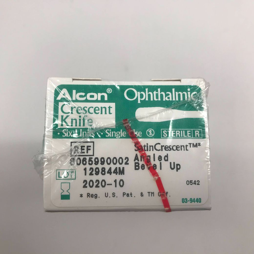 ALCON 8065990002 SatlinCrescent Ophthalmic Crescent Knife, Angled Bevel ...