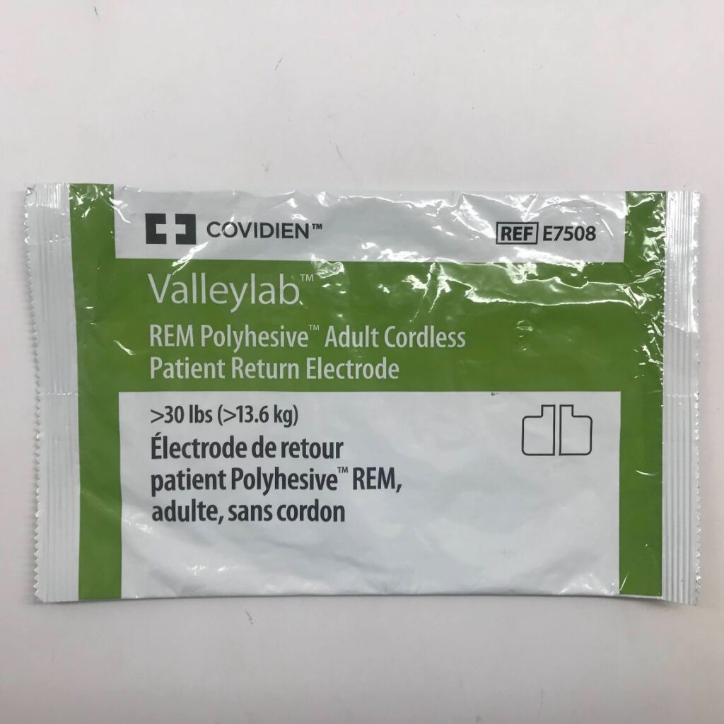 COVIDIEN E7507 Valleylab REM Polyhesive Adult Patient Return Electrode ...