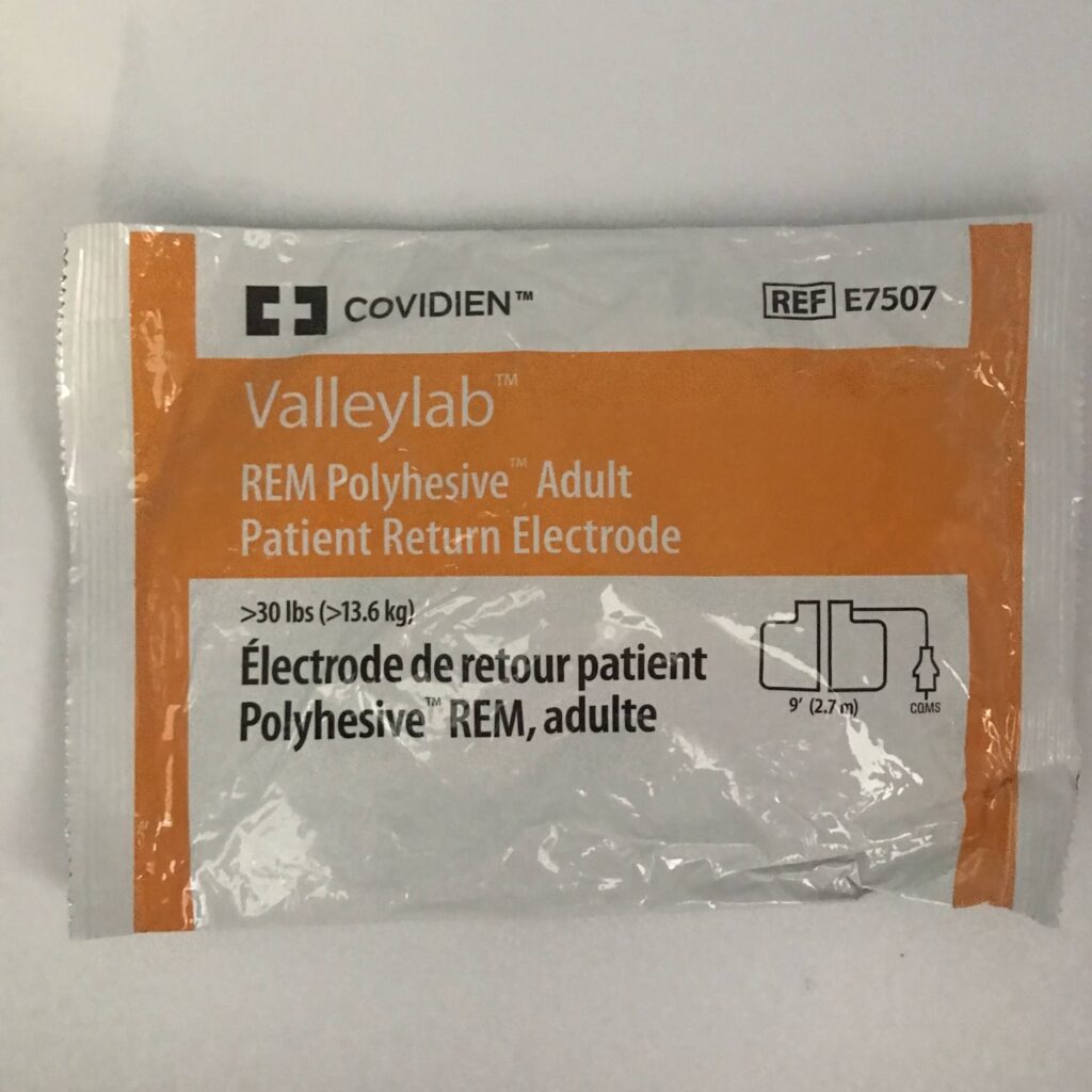 COVIDIEN E7506 Valleylab Non-REM Polyhesive Patient Return Electrode, 9 ...