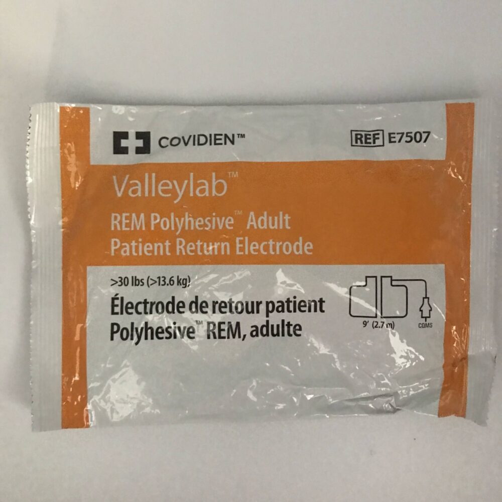 COVIDIEN E7507 Valleylab REM Polyhesive Adult Patient Return Electrode ...