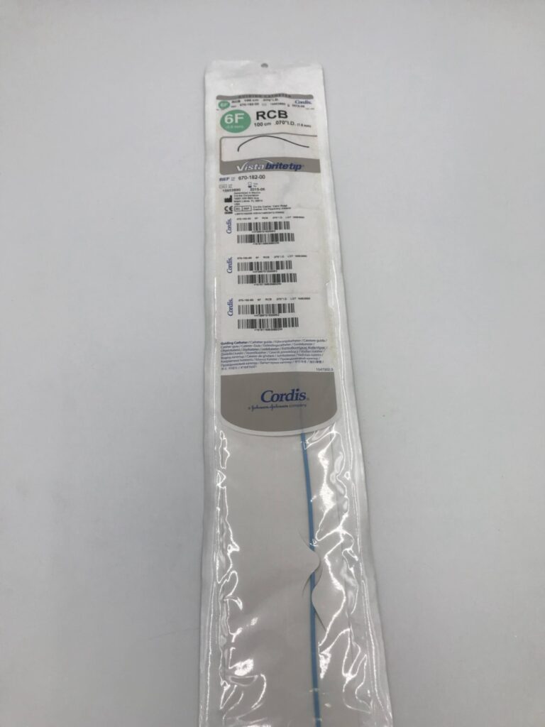 CORDIS 670-182-00 Vista BriteTip Guiding Catheter RCB, 6F (X) - GB TECH USA