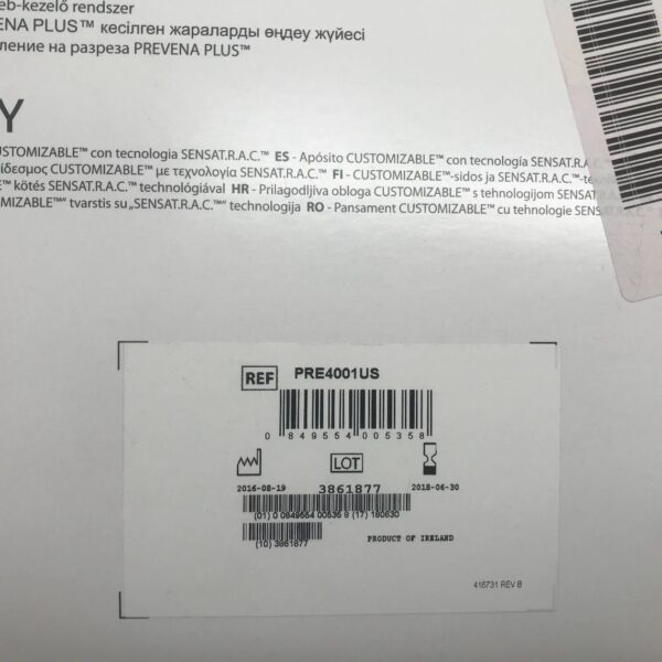 KCI PRE4001US Prevena Plus Incision Management System (X) - GB TECH USA