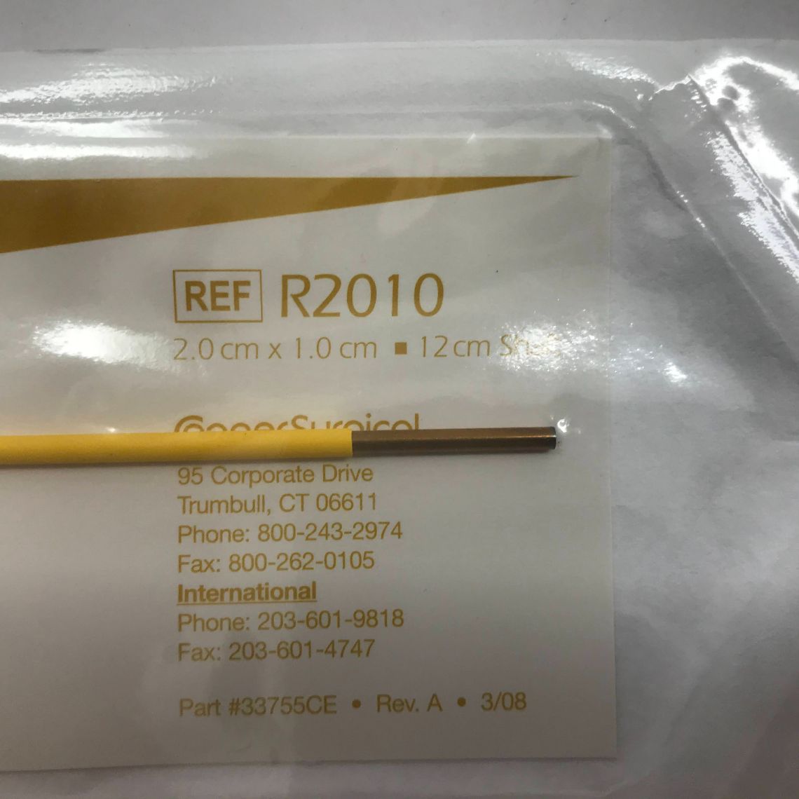 COOPERSURGICAL R2010 LEEP Radius Electrode For Electrosurgical ...