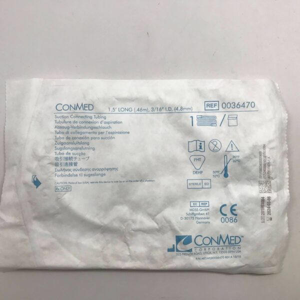 CONMED 0036470 Suction Connecting Tube, 1.5" Long, 3/16" I.D. - GB TECH USA