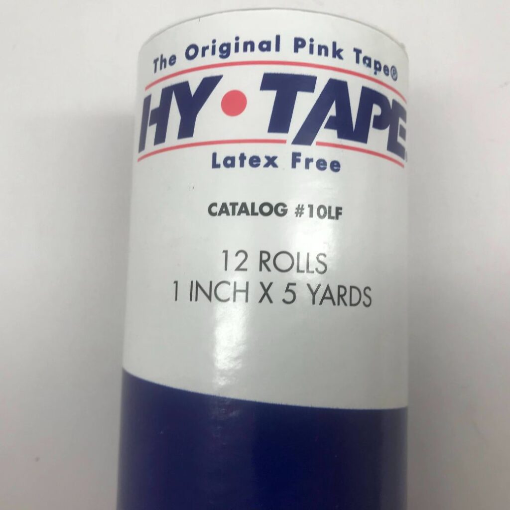 HY-TAPE 10LF Latex Free Adhesive Tape, Zinc Oxide Base, 1in x 5Yds (12 ...