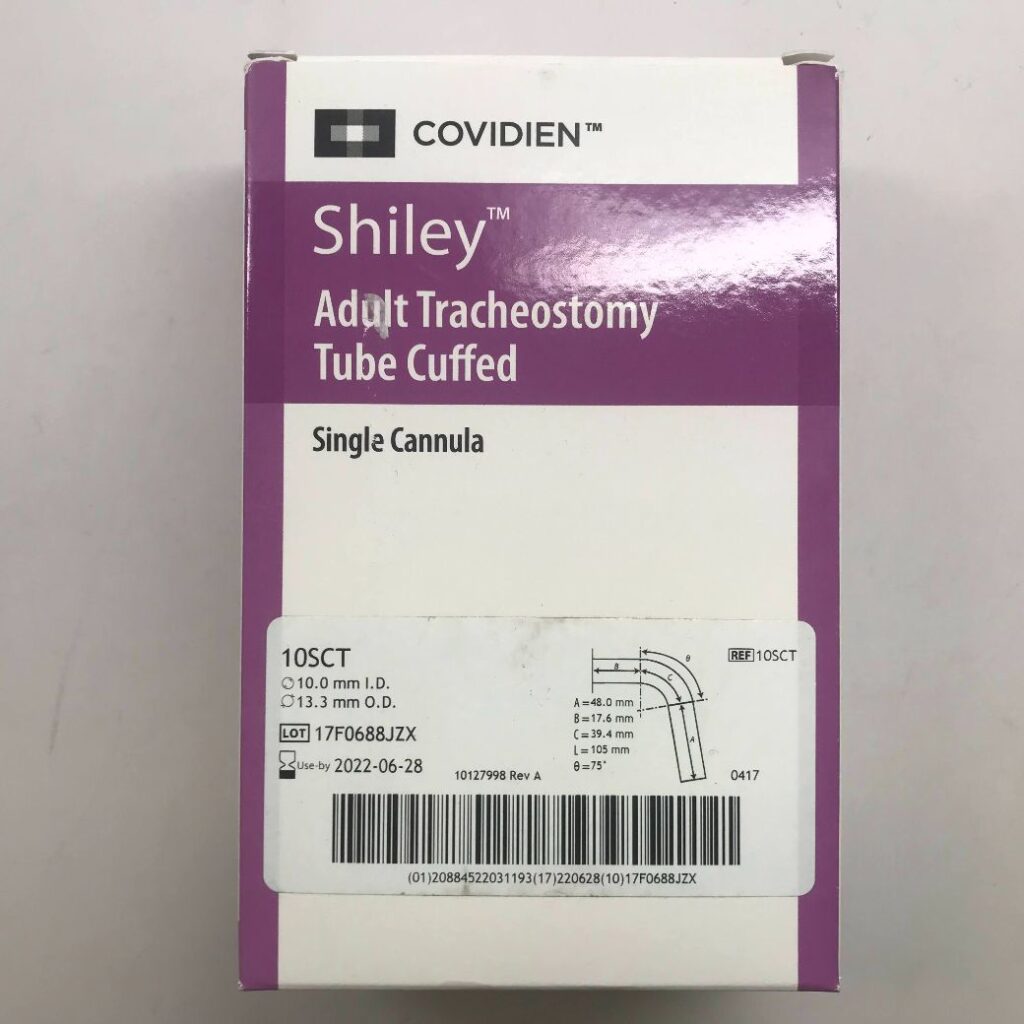 COVIDIEN 4CN65H Shiley Adult Flexible Tracheostomy Tube With TaperGuard ...