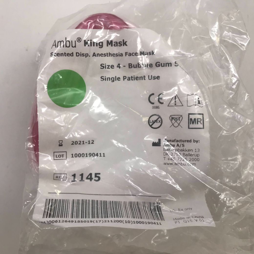 AMBU 1145 King Mask Scented Disp. Anesthesia Face Mask, Size 4 (X) - GB ...