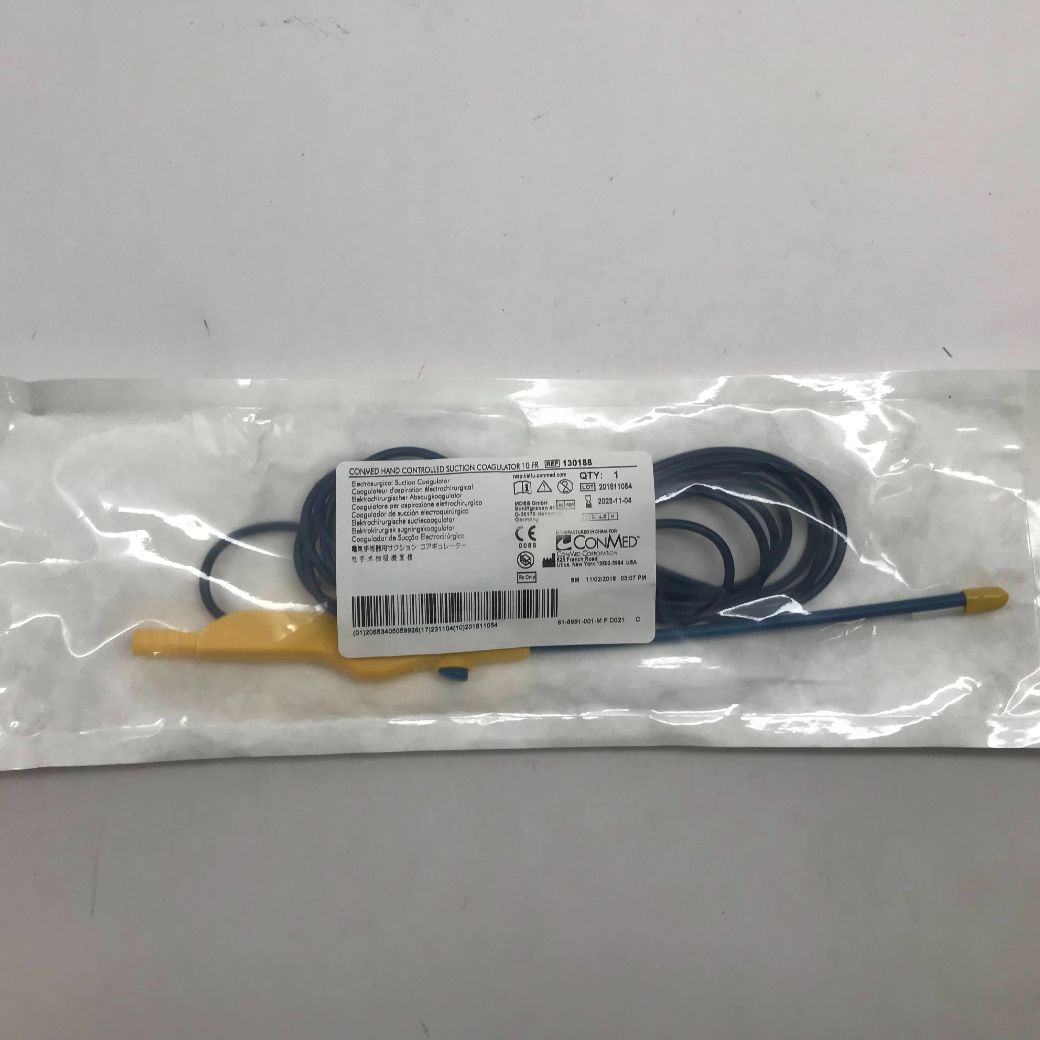 CONMED 130188 Hand Controlled Electrosurgical Suction Coagulator, 10Fr ...