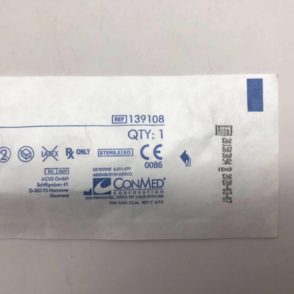 CONMED 139108 UltraClean Accessory Electrode, 6" Coated Needle (X) - GB ...