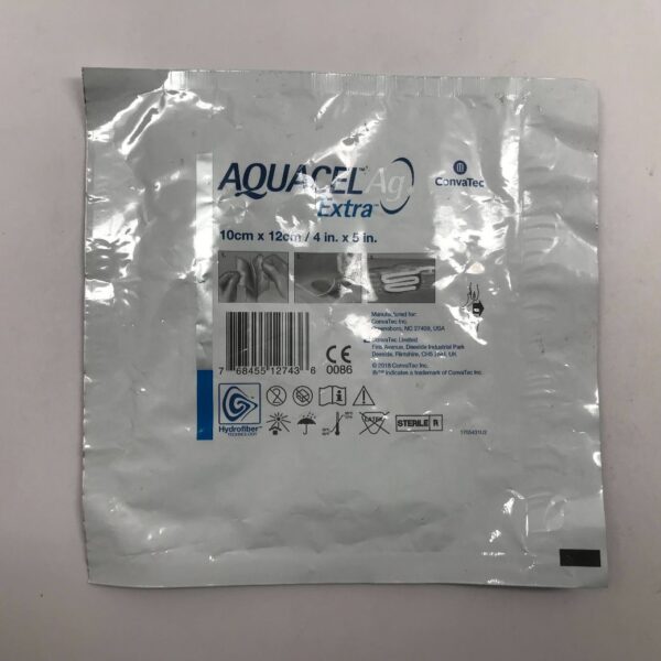 Convatec 403765 Aquacel AG Extra, With Hydrofiber Silver Impregnated ...