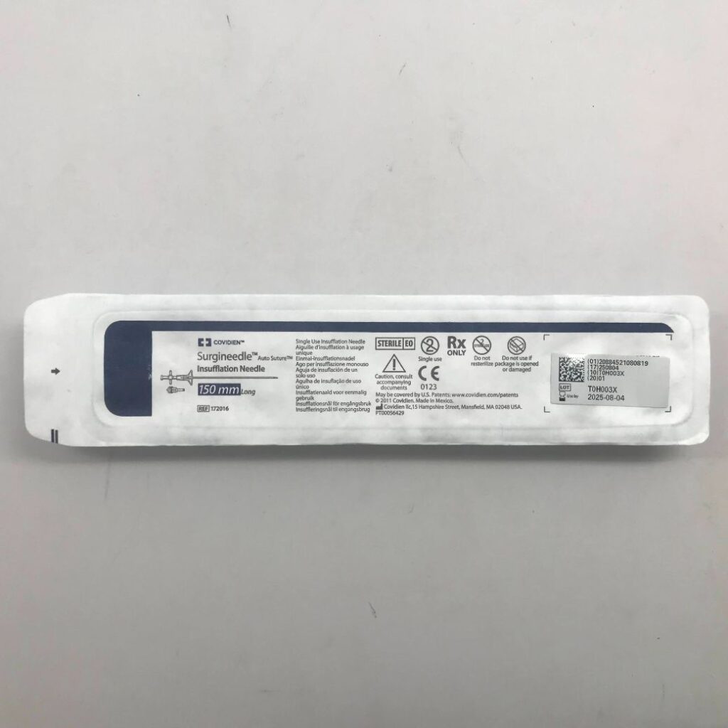 COVIDIEN 172016 Surgineedle Auto Suture Insufflation Needle, 150mm Long ...