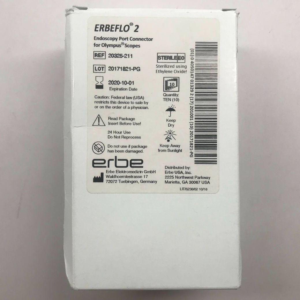 ERBE 20325-211 ERBEFLO 2 Endoscopy Port Connector For Olympus Scopes (9 ...