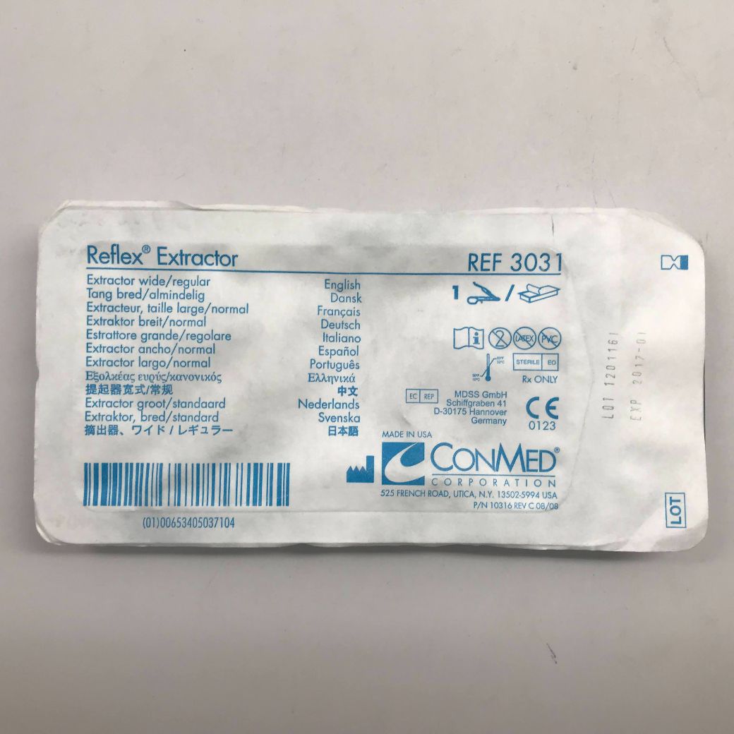CONMED 3031 Reflex Extractor Wide/Regular (X) - GB TECH USA