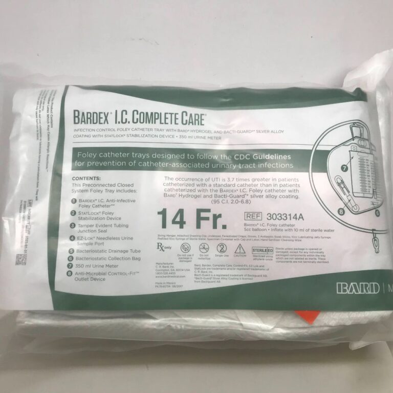 BARD A119216M SureStep Foley Tray System, Lubri-Sil Temperature-Sensing ...