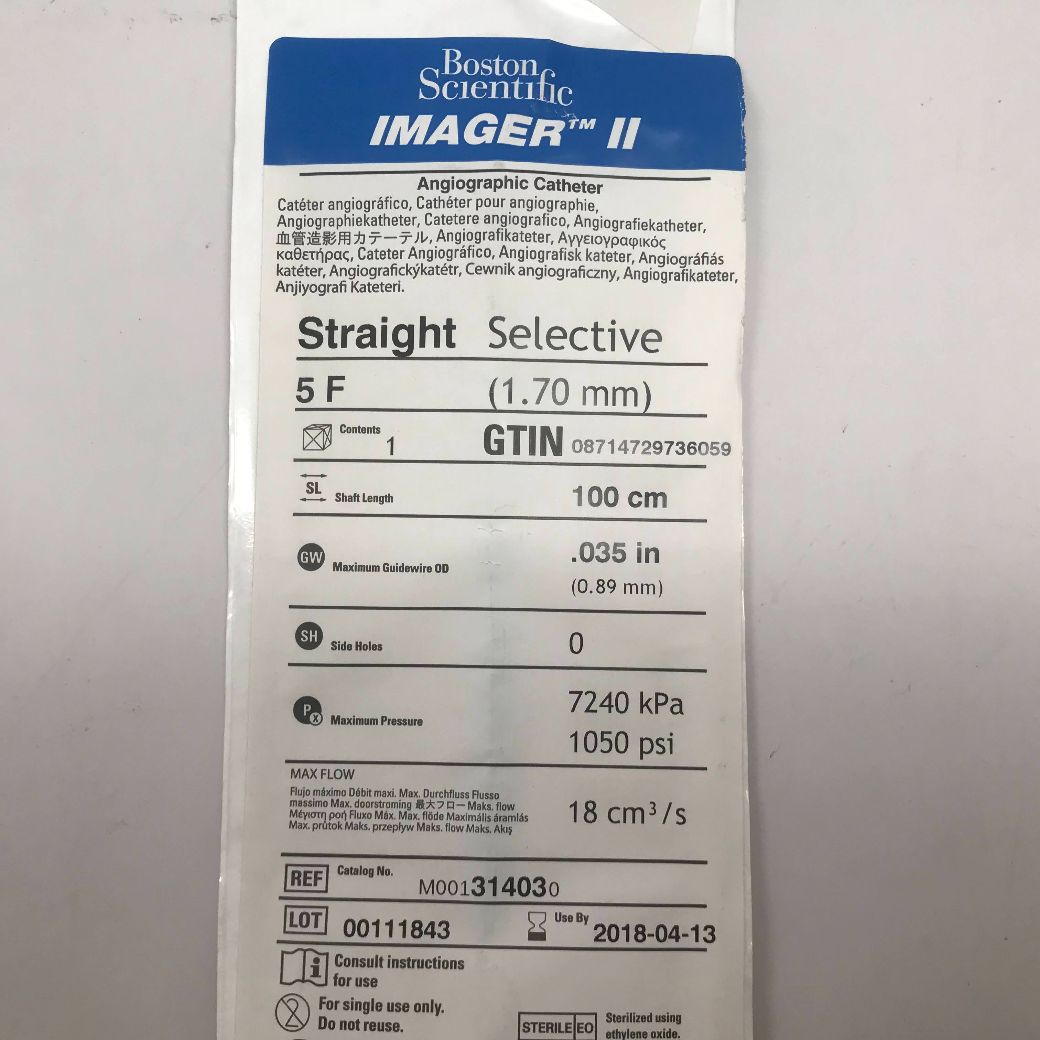 BOSTON SCIENTIFIC 31403 Straight Selective Imager II Angiographic ...