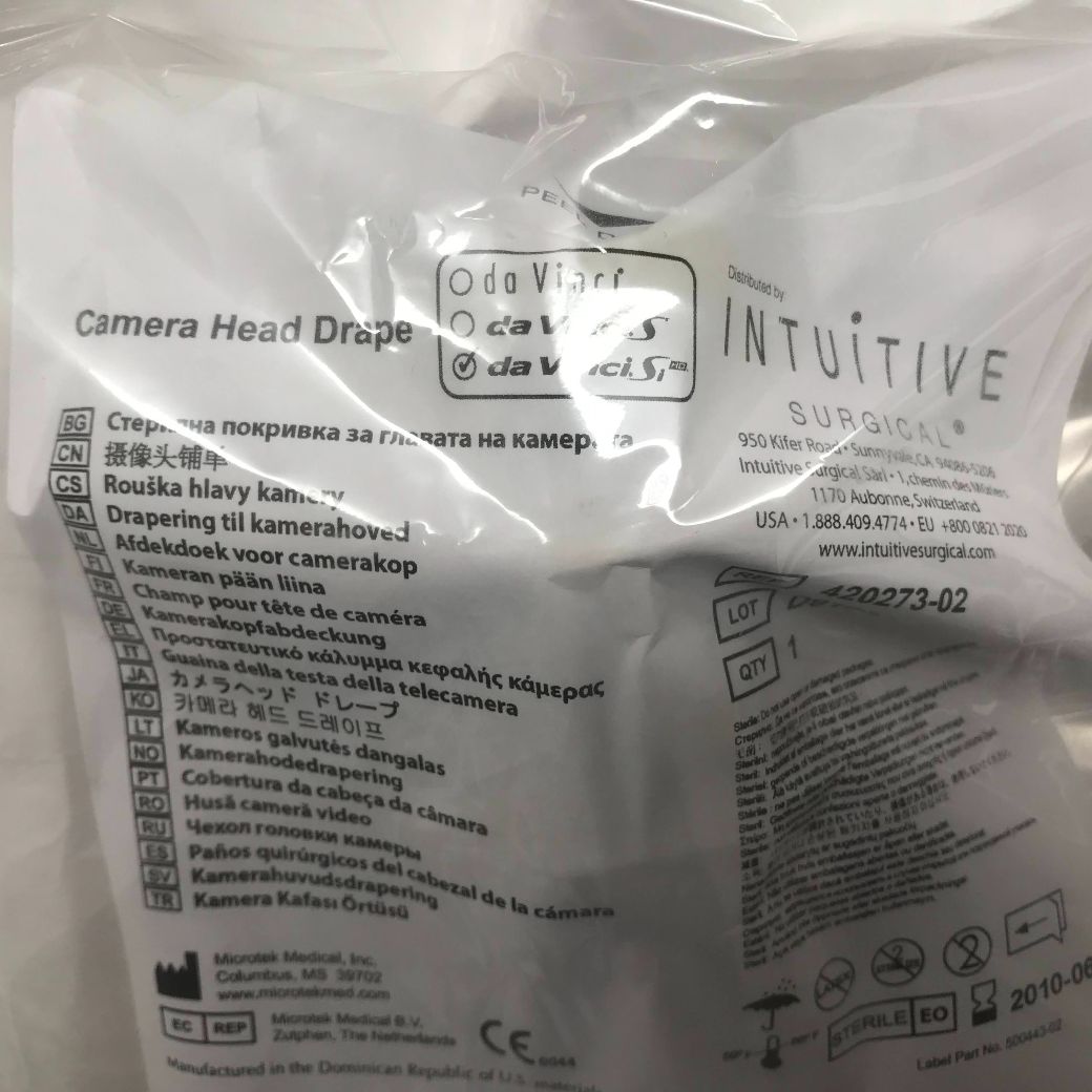MICROTEK MEDICAL 420273-02 INTUITIVE Da Vinci Camera Head Drape (X ...