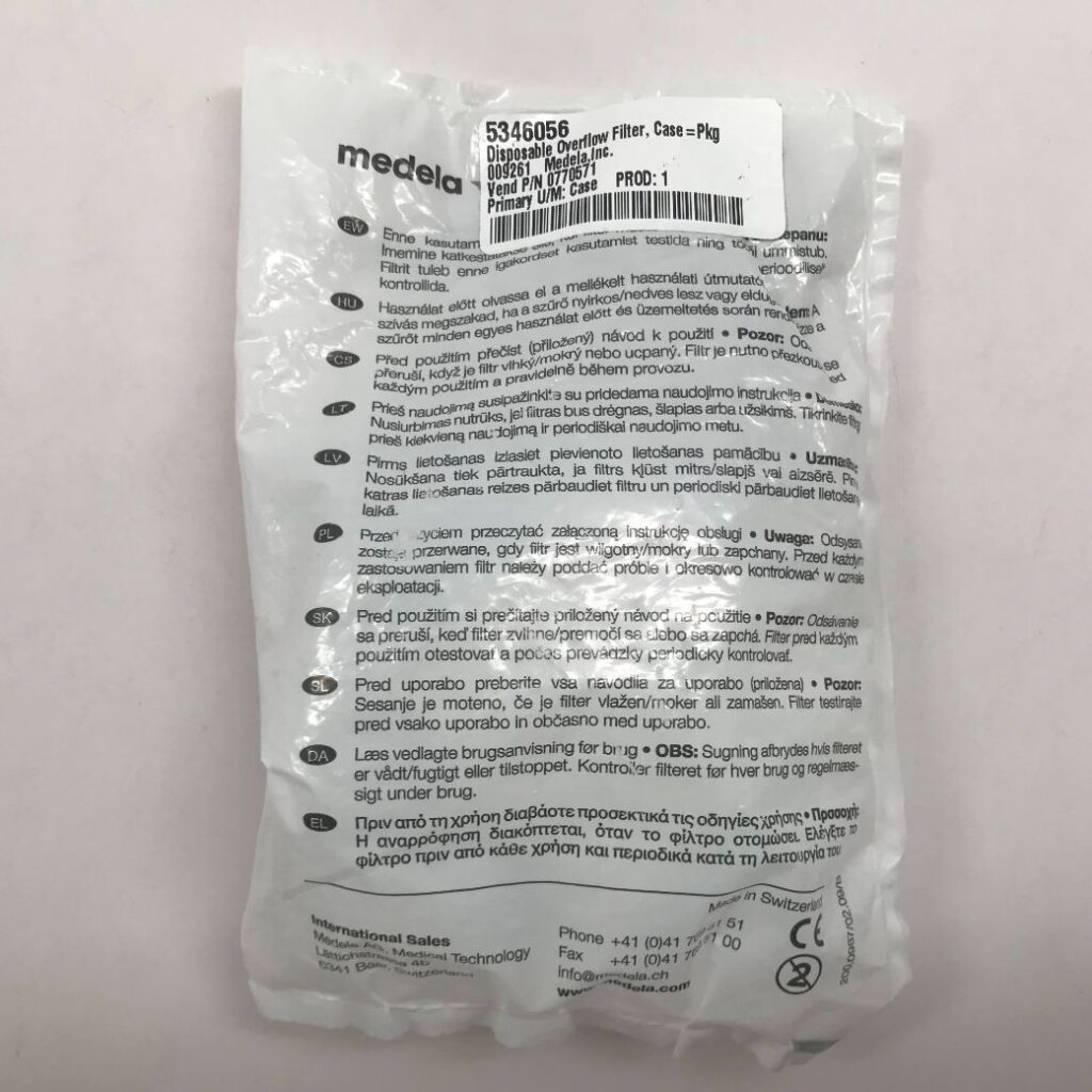 MEDELA 077.0571 Disposable Overflow Filter (X) - GB TECH USA