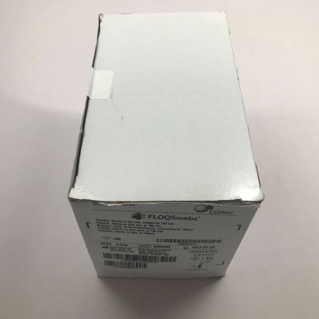 COPAN 553C.LC Flexible Sterile In Dry Tube, Molded BP 100mm FLOQSwabs ...