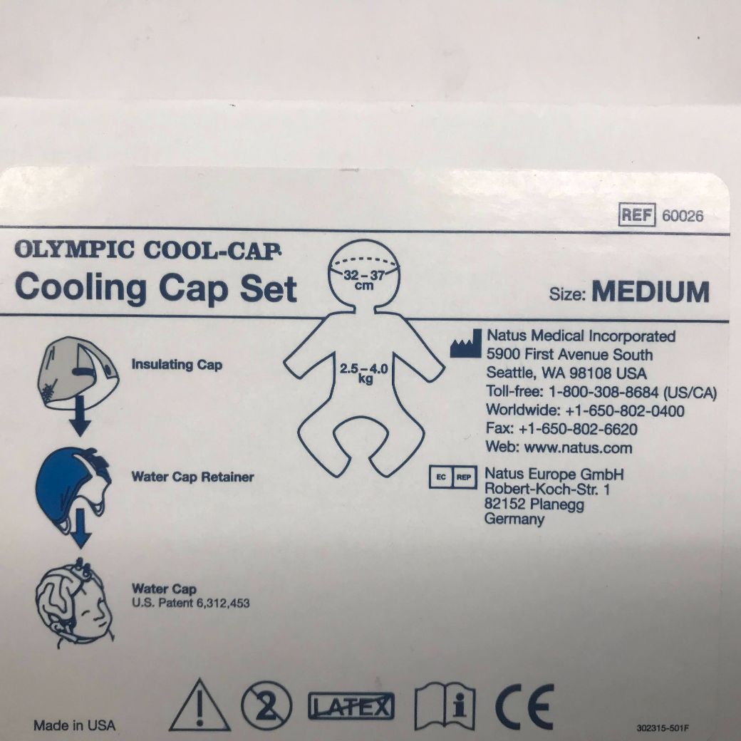 NATUS 60026 Olympic CoolCap Cooling Cap Set, Medium 2.5 - 4.0 Kg. 32 ...