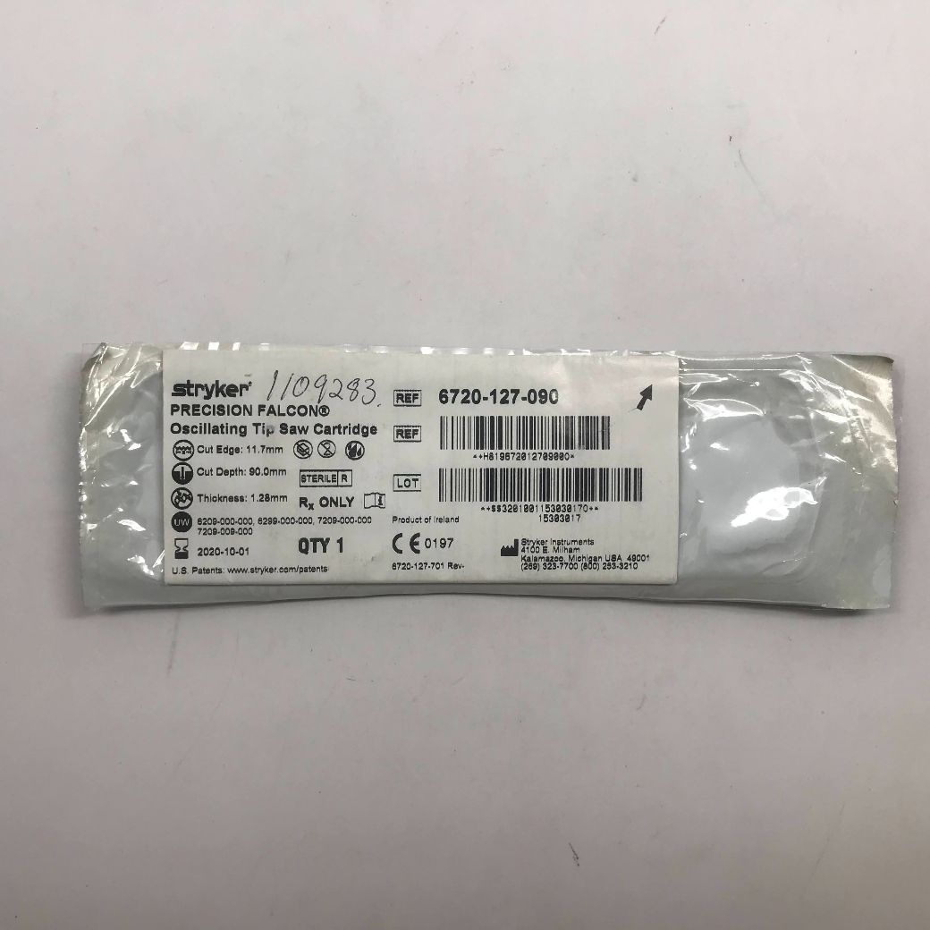 STRYKER 6720-127-090 Precision Falcon Oscillating Tip Saw Cartridge, 11 ...