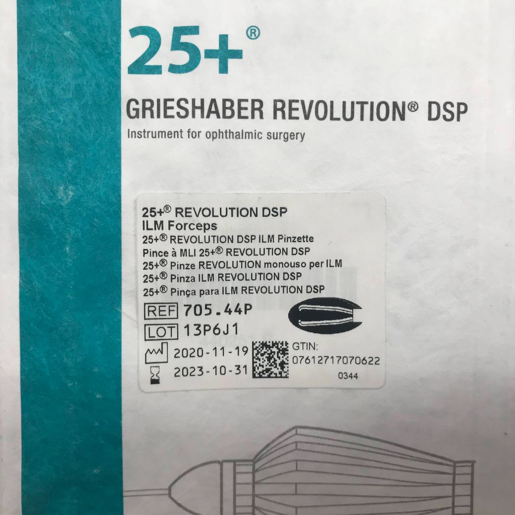 ALCON 705.44P 25+ Grieshaber Revolution DSP ILM Forceps - GB TECH USA