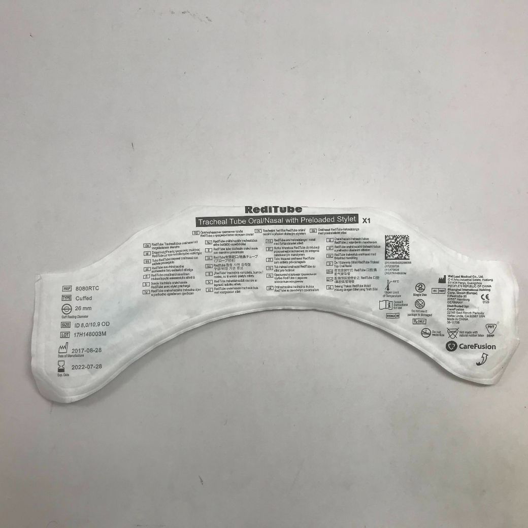 WELL LEAD MEDICAL 8080RTC Carefusion RediTube Tracheal Tube Oral/Nasal ...