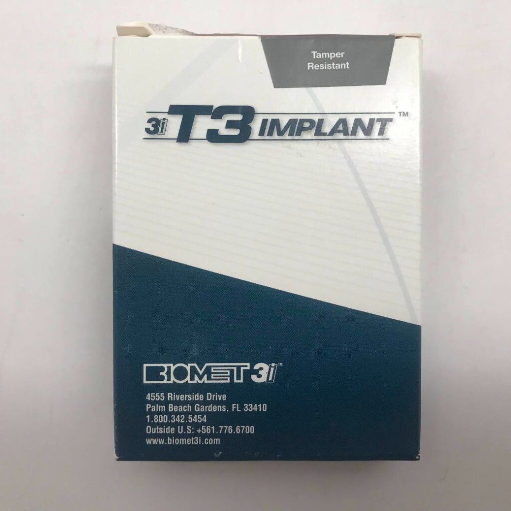BIOMET BOST3215 3i T3 Non-Platform Switched Tapered implant, 3.25 x ...