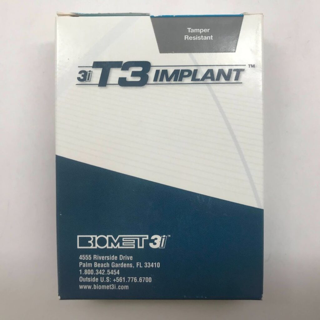 BIOMET BOST415 3I T3 Non-Platform Switched Tapered Implant, 4 x 15mm (X ...