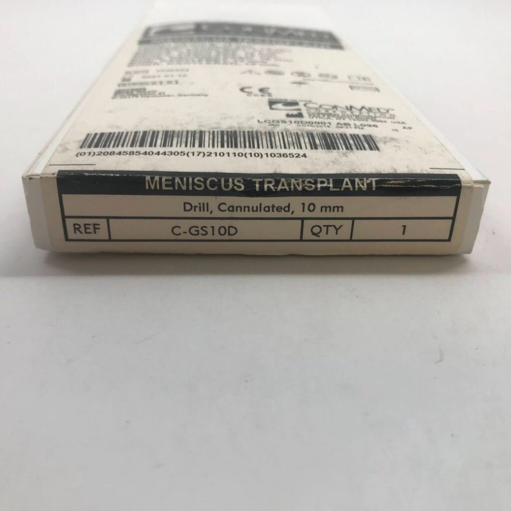 CONMED C-GS10D Meniscus Transplant, Drill, Cannulated, 10mm (X) - GB ...
