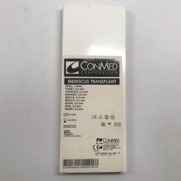 CONMED C-GS24D Meniscus Transplant, Drill, 2.4mm (X) - GB TECH USA