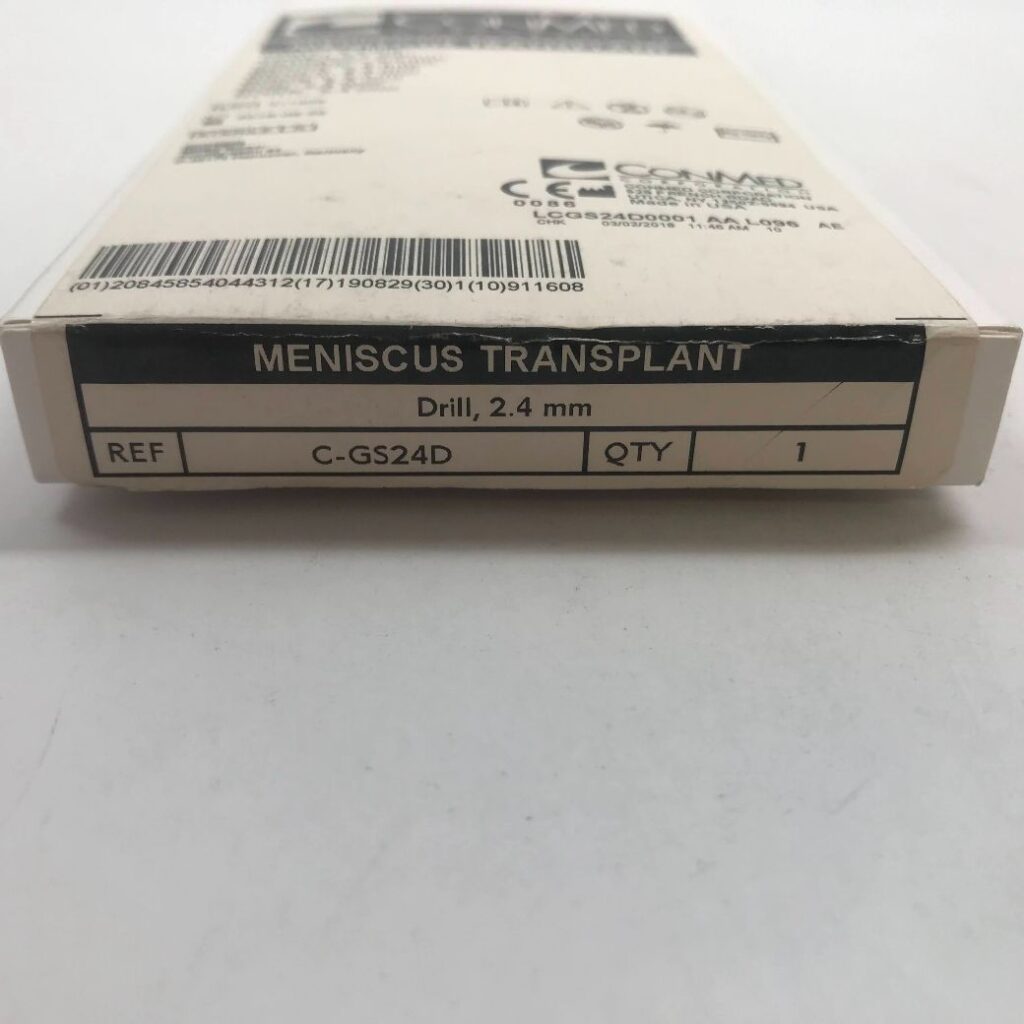 CONMED C-GS24D Meniscus Transplant, Drill, 2.4mm (X) - GB TECH USA