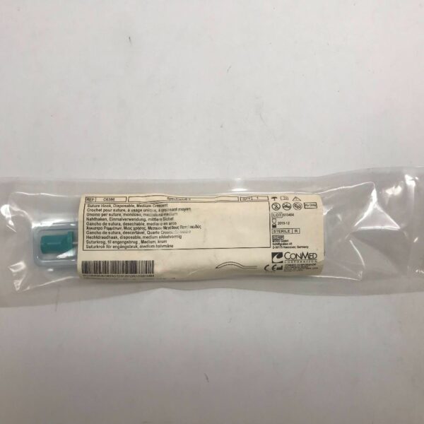 CONMED C6386 Spectrum II Suture Hook, Disposable, Medium Crescent (X ...