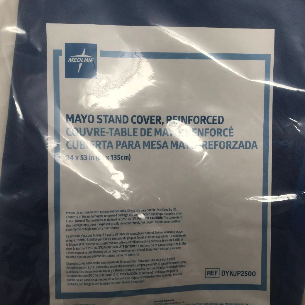 MEDLINE DYNJP2500 Mayo Stand Cover, Reinforced, 24 x 53in - GB TECH USA