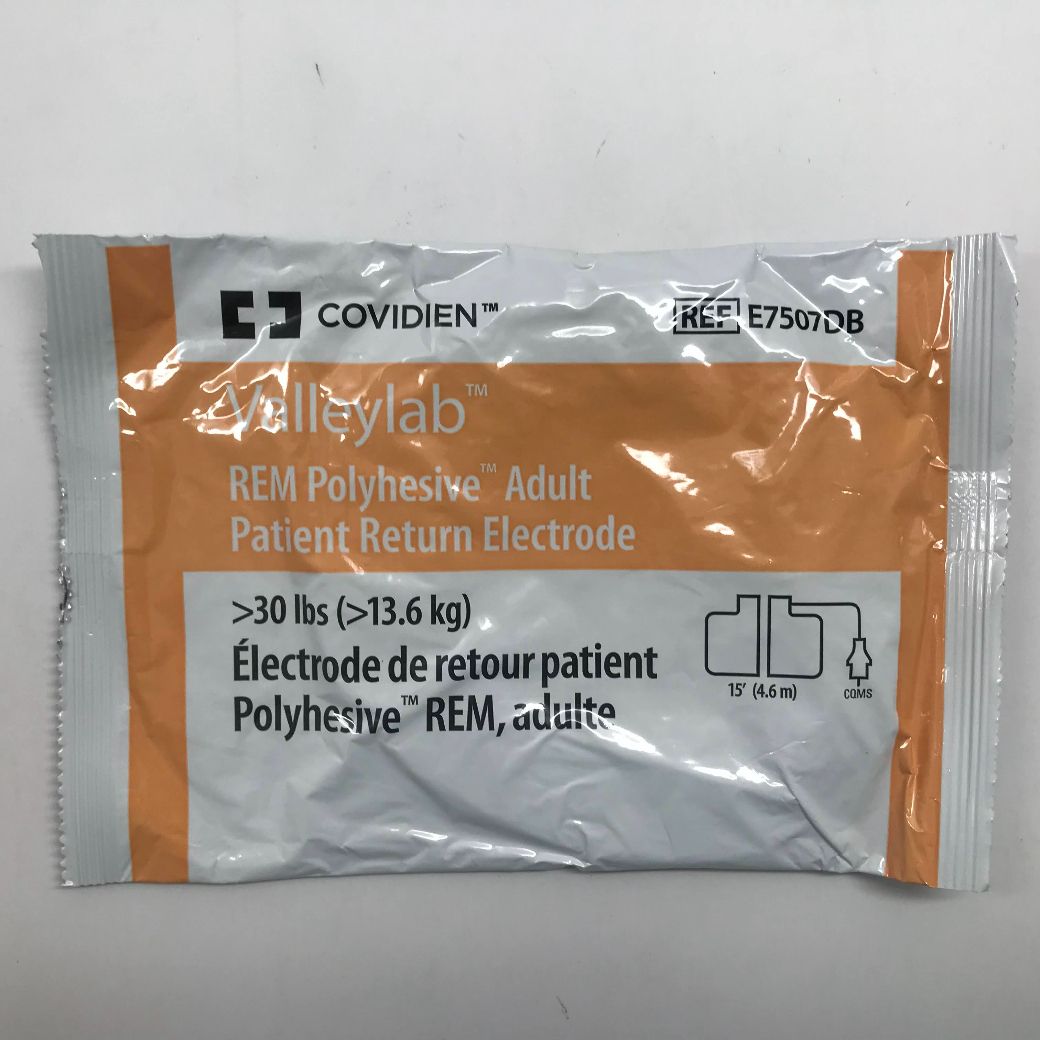 COVIDIEN E7507DB Valleylab REM Polyhesive Adult Patient Return ...