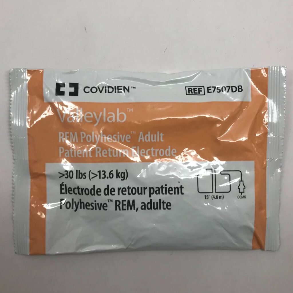 COVIDIEN E7507DB VALLEYLAB REM Polyhesive Adult Patient Return ...