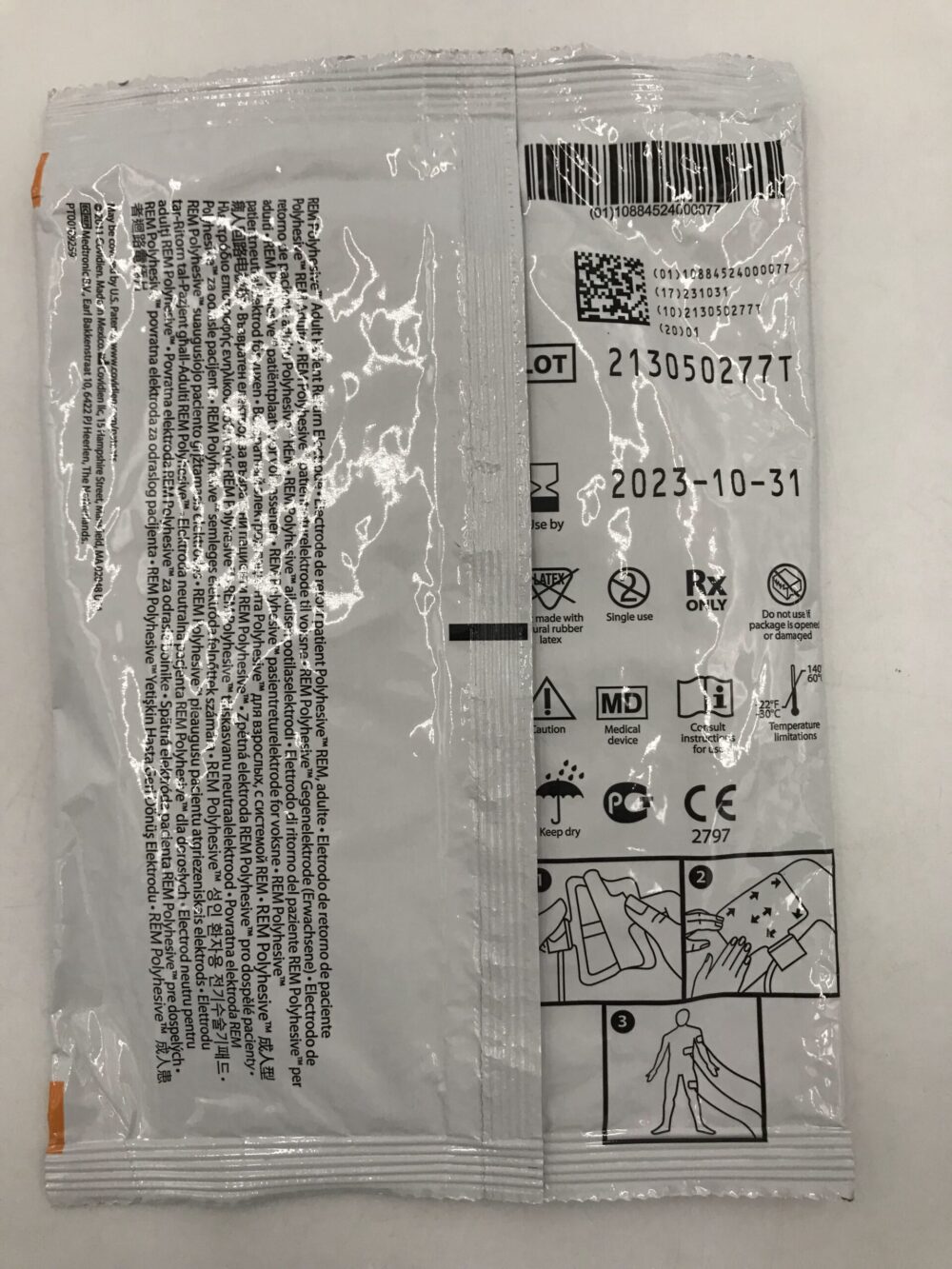 COVIDIEN E7507 Valleylab REM Polyhesive Adult Patient Return Electrode ...