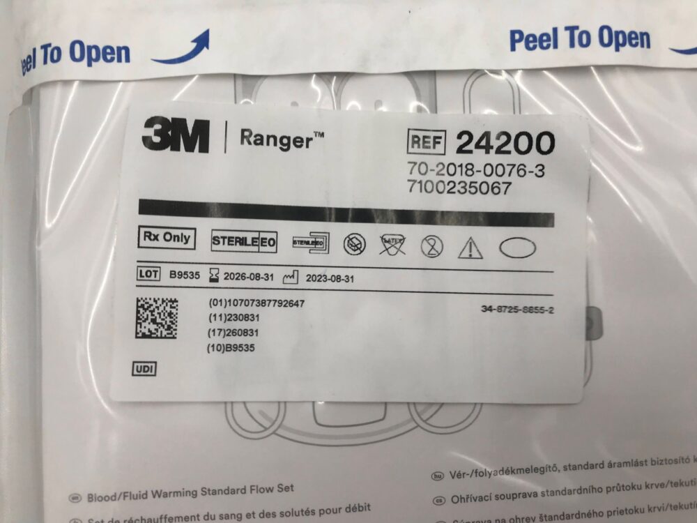 3M 24200 Ranger Blood/Fluid Warming Standard Flow System - GB TECH USA