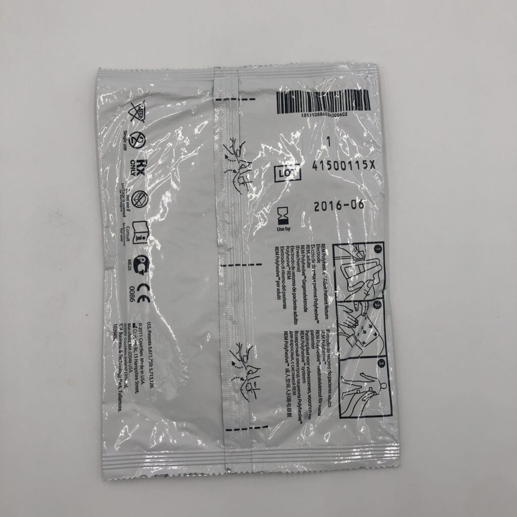 COVIDIEN E7507DB Valleylab REM Polyhesive Adult Patient Return ...