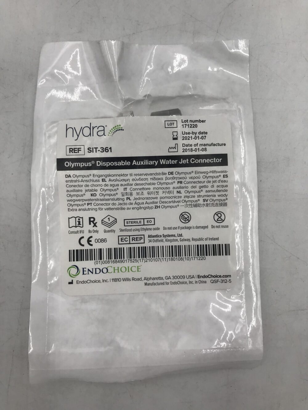 ENDOCHOICE SIT-361 Hydra Olympus Disposable Auxiliary Water Jet ...