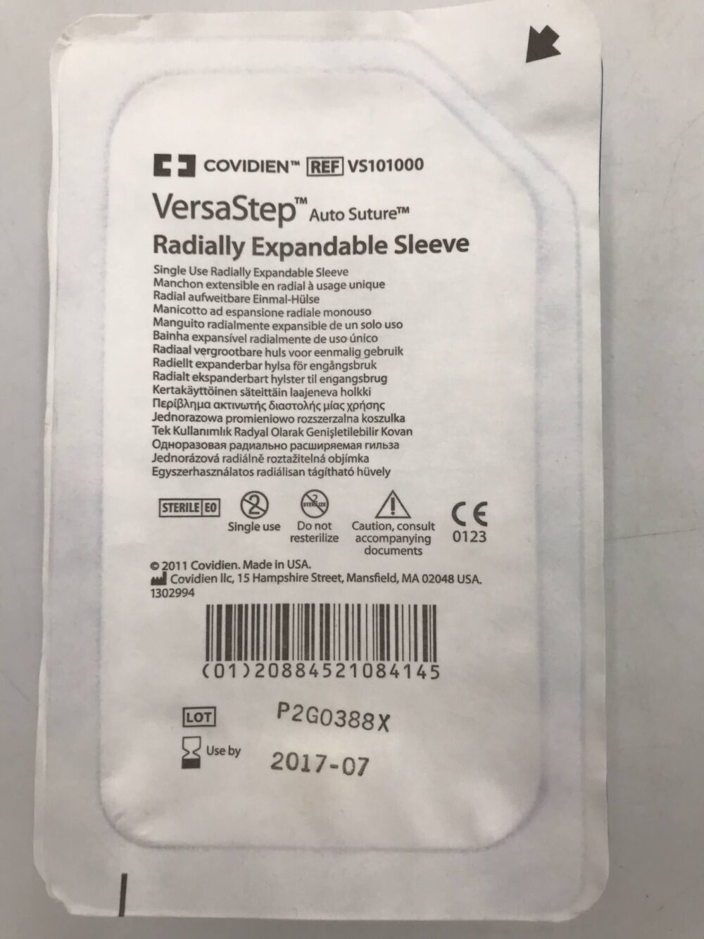 COVIDIEN VS101000 VersaStep Auto Suture Radially Expandable Sleeve (X ...