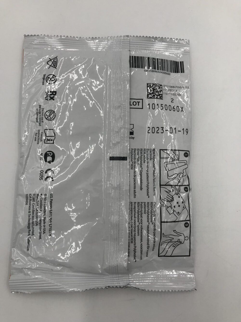 COVIDIEN E7507DB VALLEYLAB REM Polyhesive Adult Patient Return ...