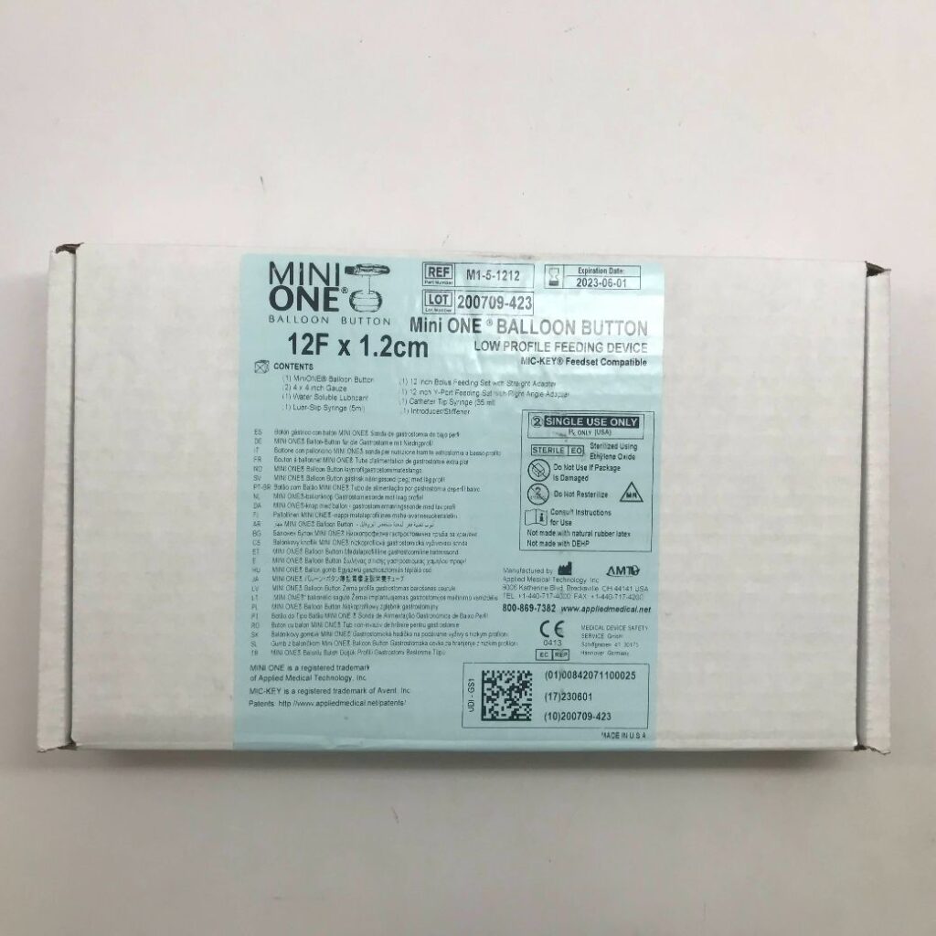 AMT M1-5-1212 Mini One Balloon Button, Low Profile Feeding Device 12F x ...