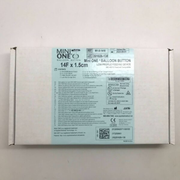 APPLIED MEDICAL M1-5-1415 Mini One Balloon Button, Low Profile Feeding ...