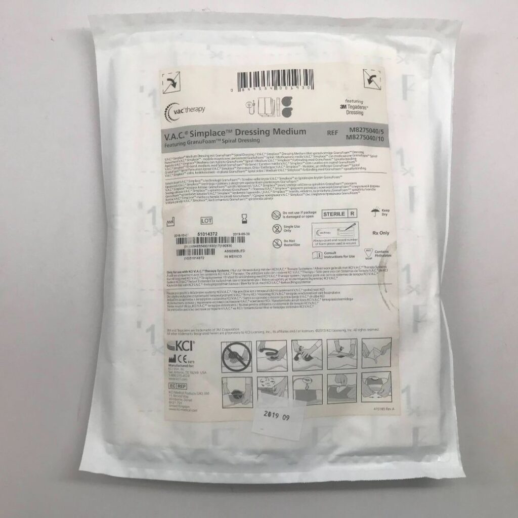 KCI ULTVCC05MD V.A.C. Veraflo Cleanse Choice Dressing – Medium (X) – GB ...