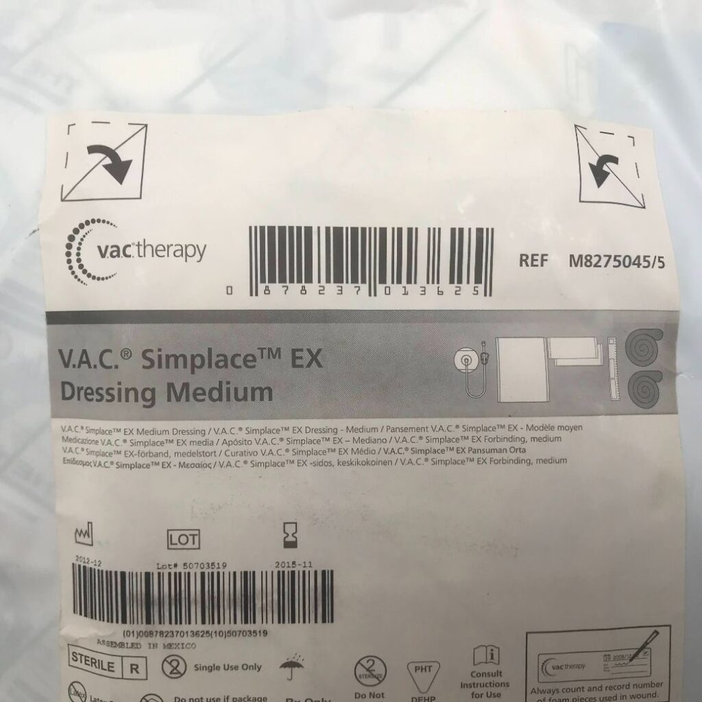 KCI M8275045 V.A.C. Simplace EX Dressing Medium (X) - GB TECH USA